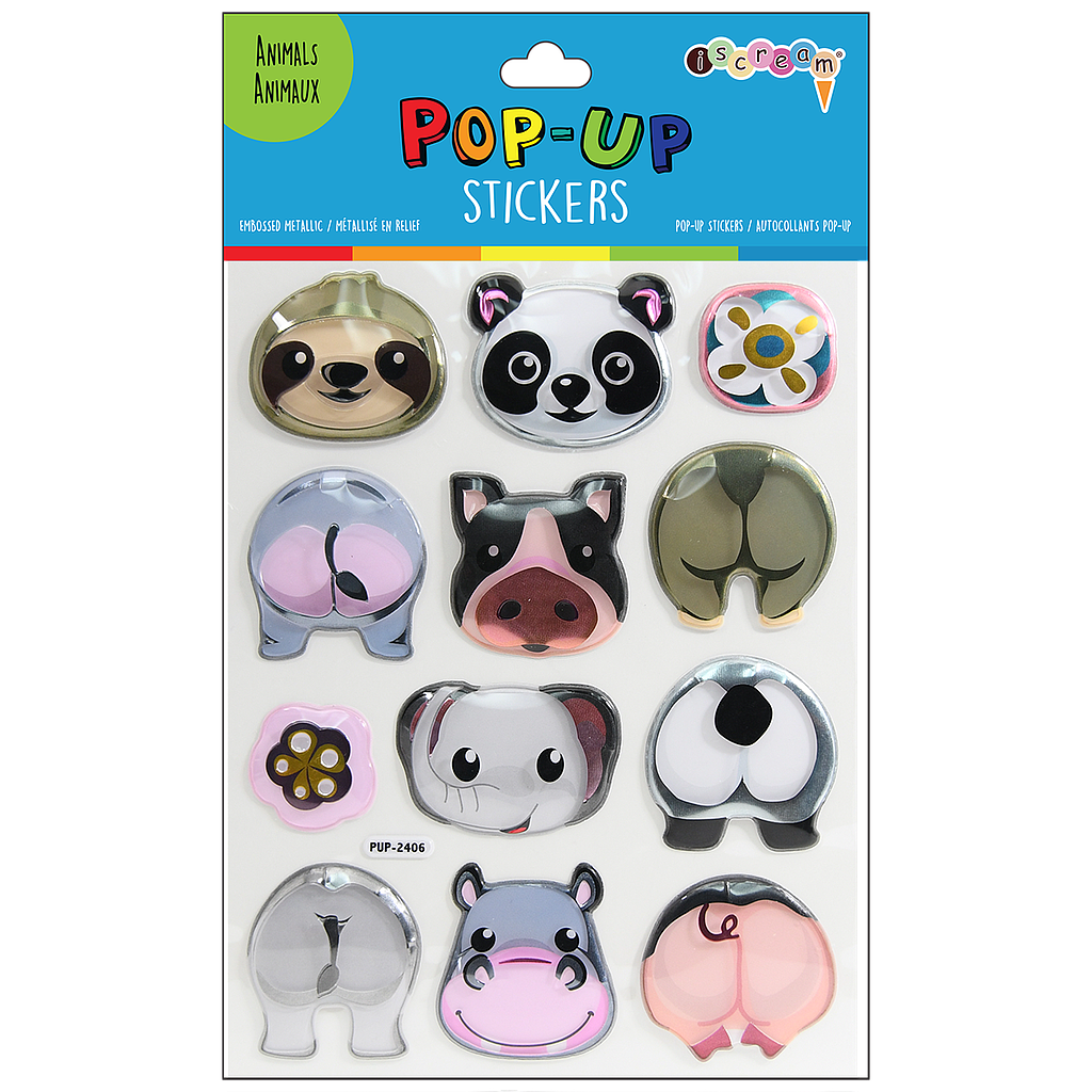 Animals Pop-Up Stickers | Iscream